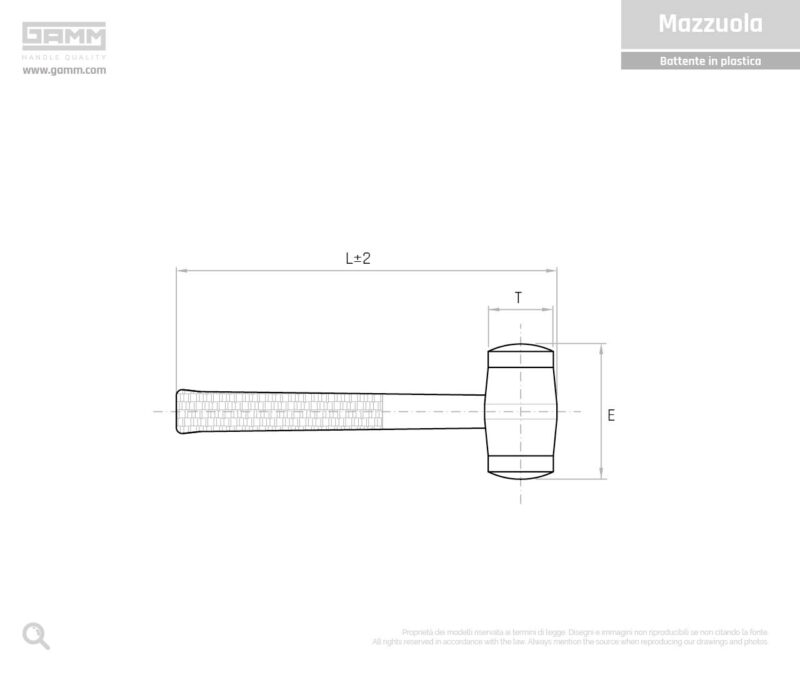 Mazzuola battente in plastica - GAMM